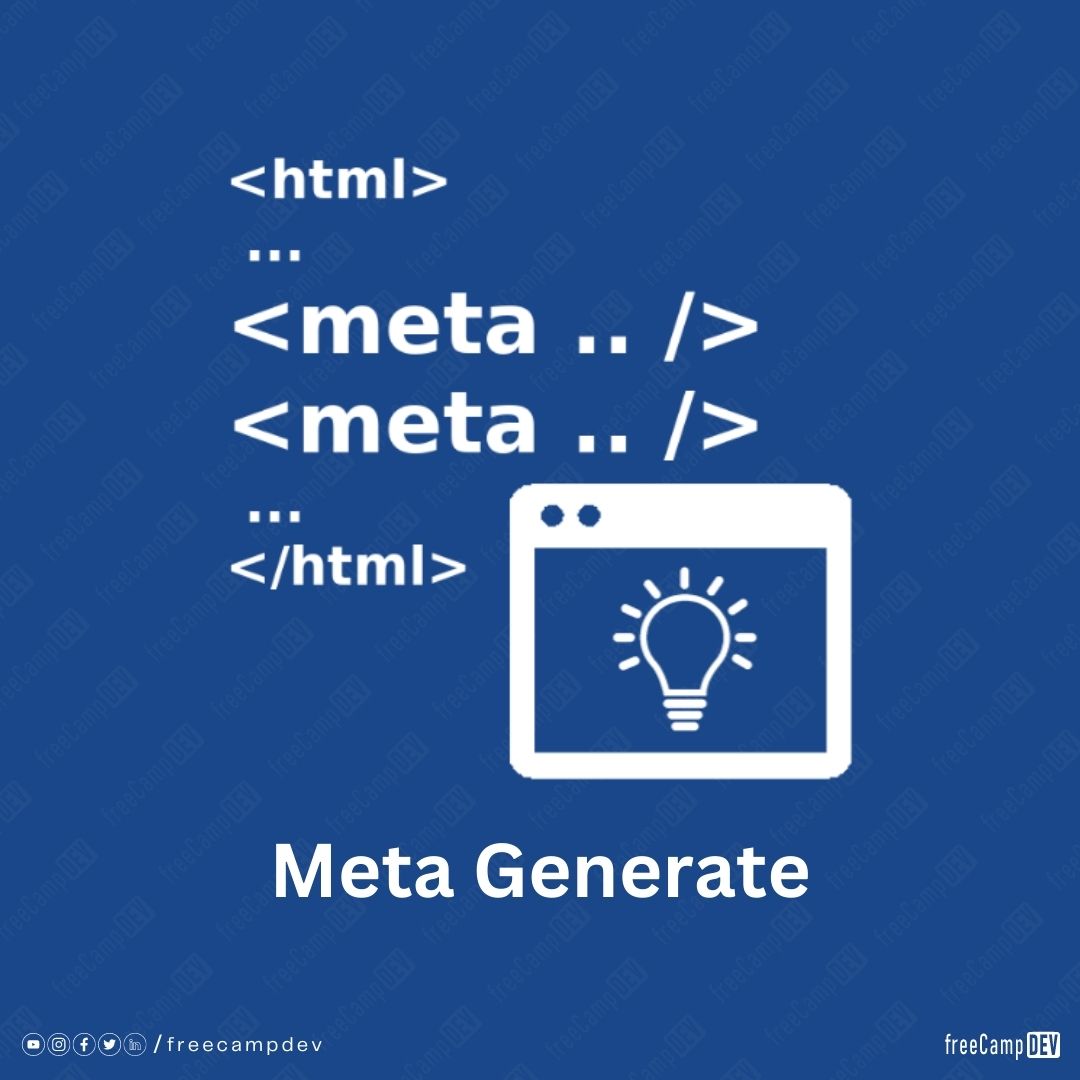 Meta Generate - FreeCamp DEV